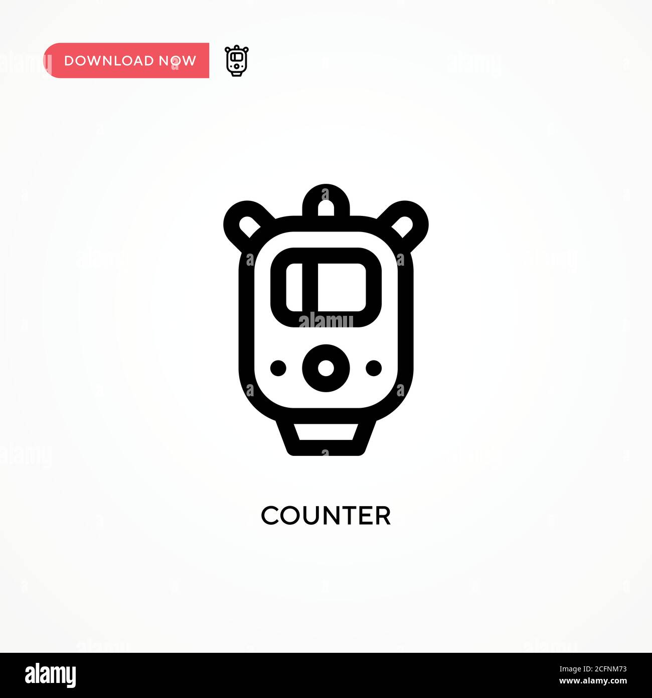 Counter vector icon. Modern, simple flat vector illustration for web ...