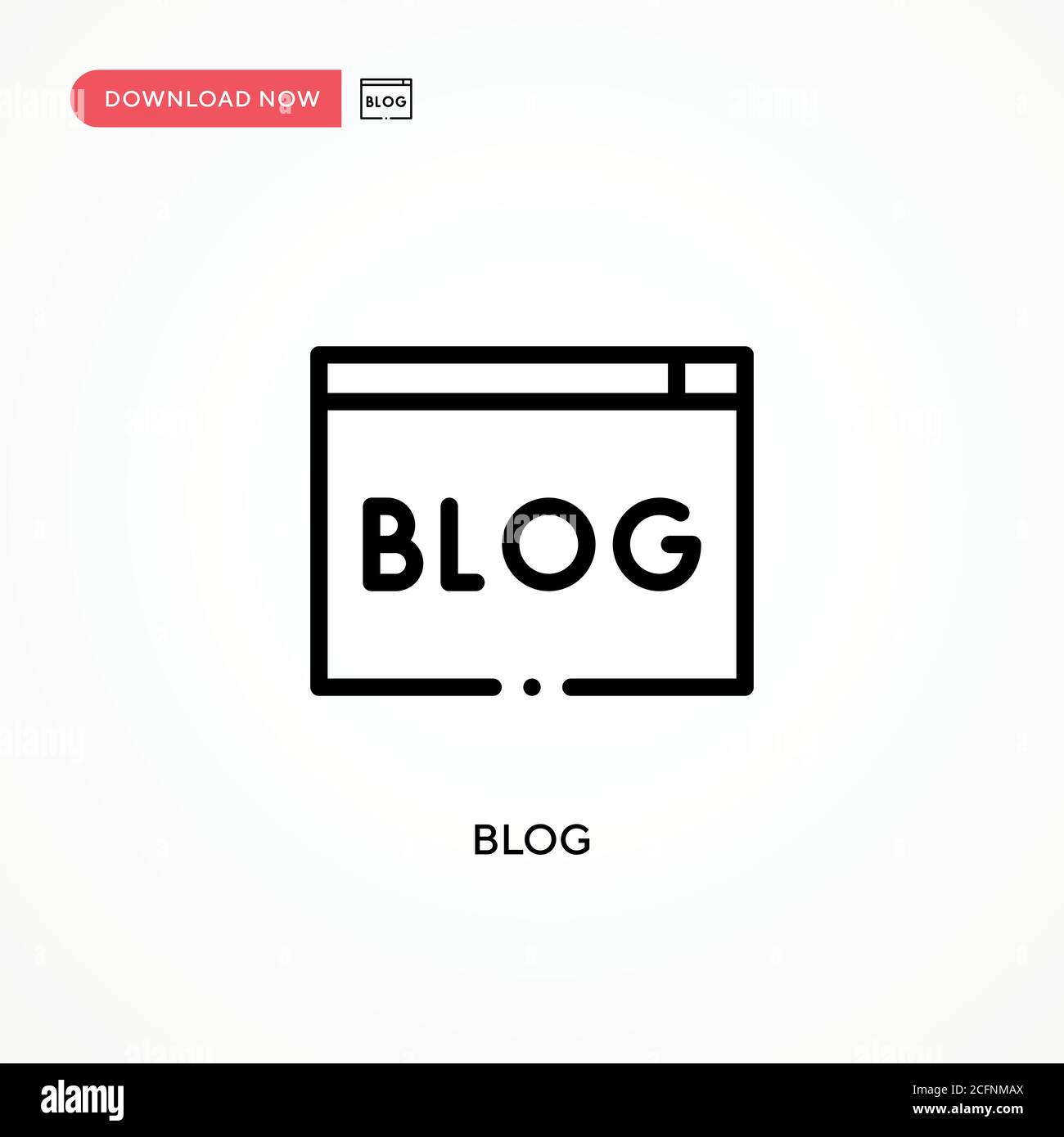 Blog vector icon. Modern, simple flat vector illustration for web site ...