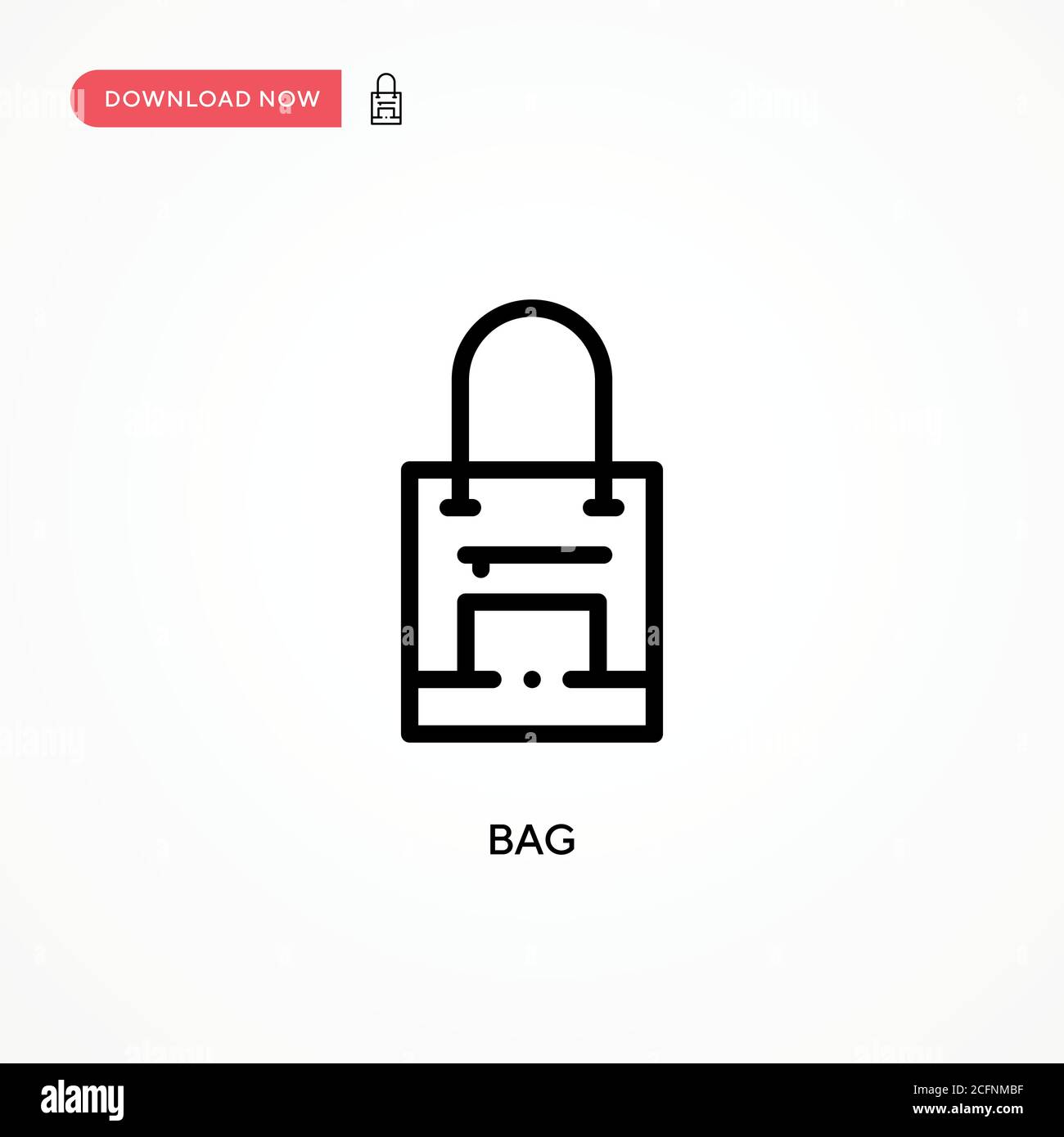 Bag vector icon. Modern, simple flat vector illustration for web site ...