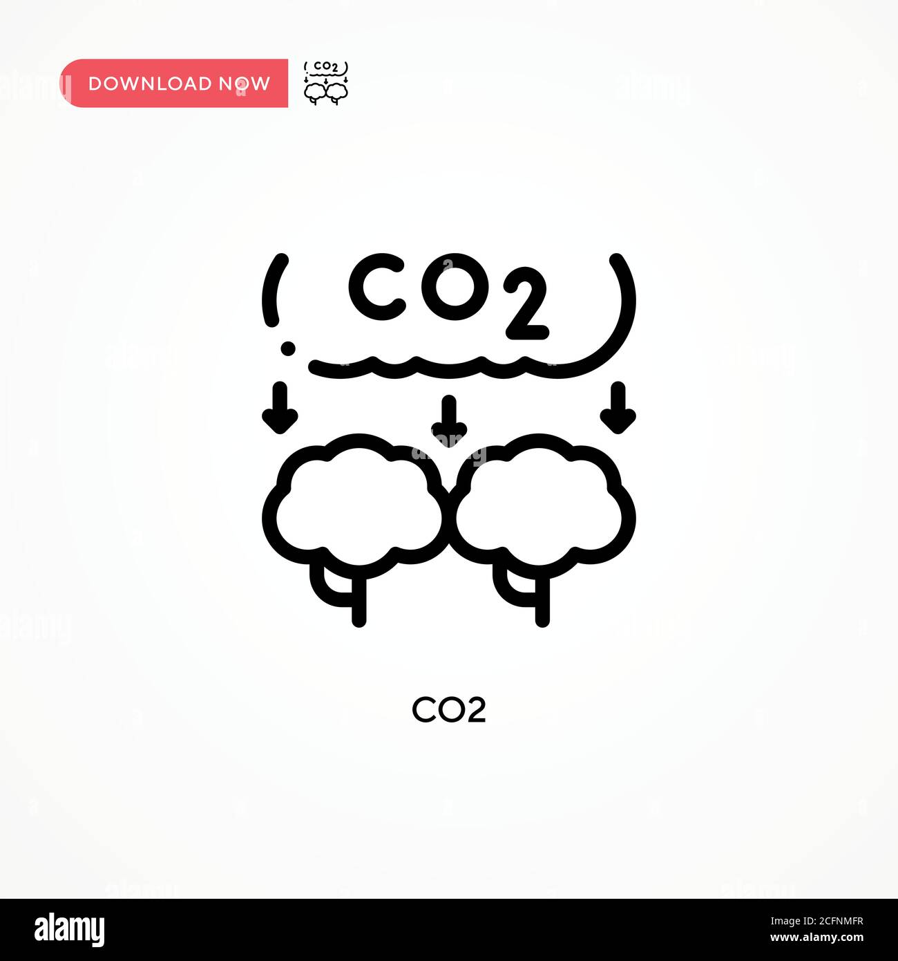 Co2 vector icon. Modern, simple flat vector illustration for web site ...