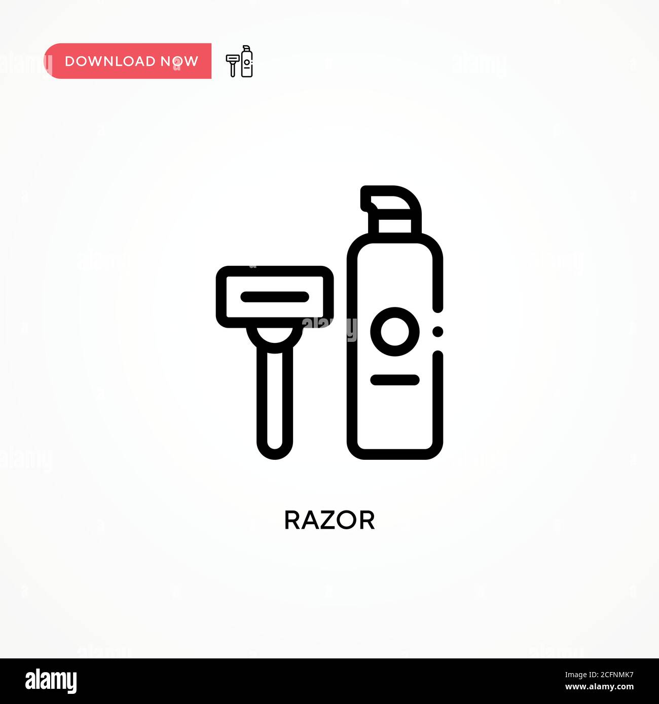 Razor vector icon. Modern, simple flat vector illustration for web site ...