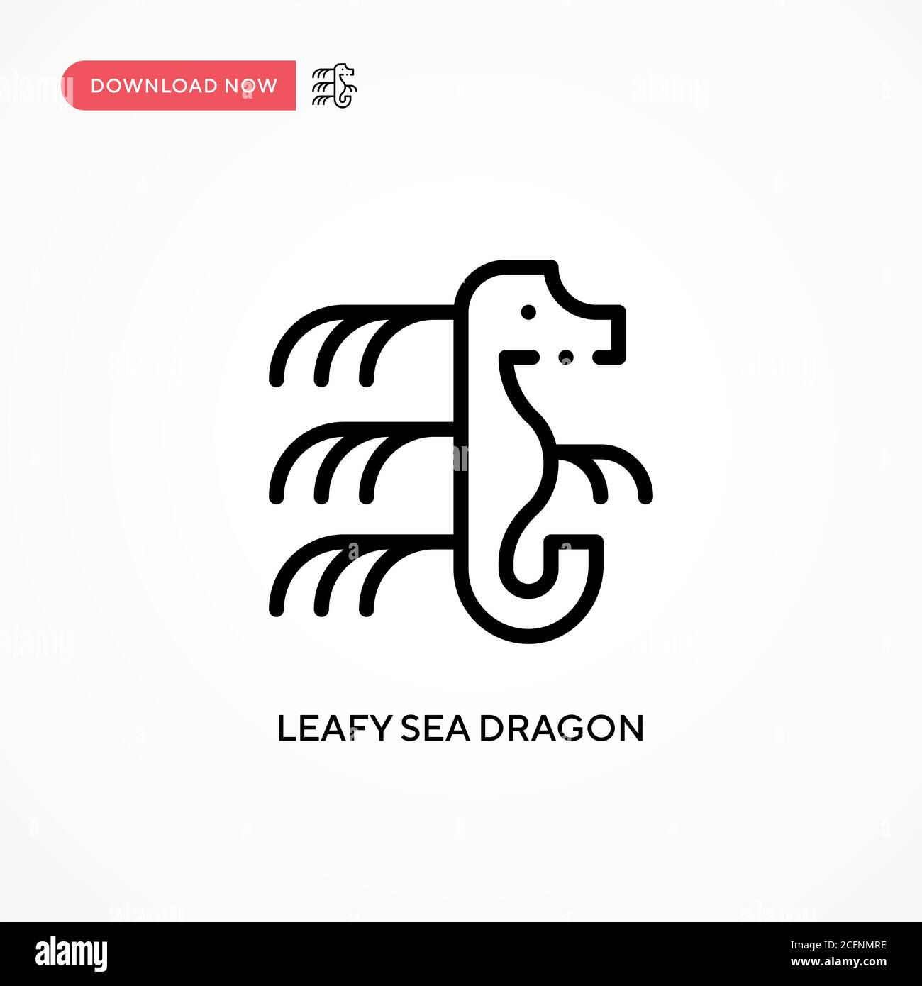 Leafy sea dragon vector icon. Modern, simple flat vector illustration ...