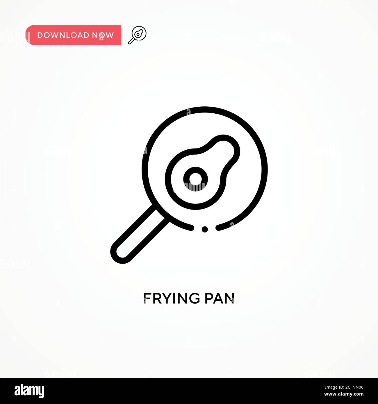 Frying pan vector icon. Modern, simple flat vector illustration for web ...