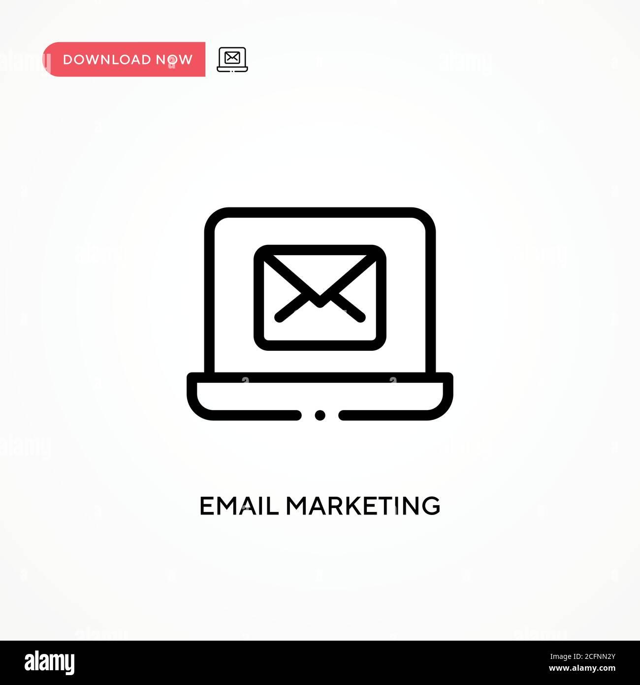 Email marketing vector icon. Modern, simple flat vector illustration ...