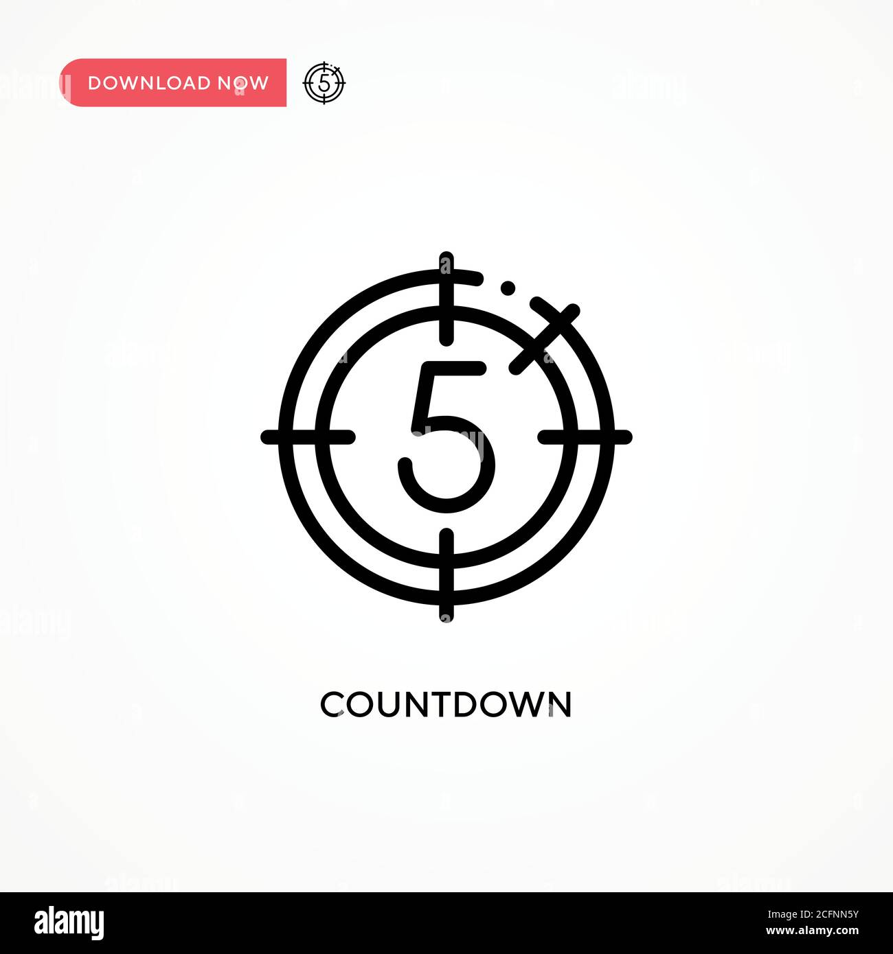 Countdown vector icon. Modern, simple flat vector illustration for web ...