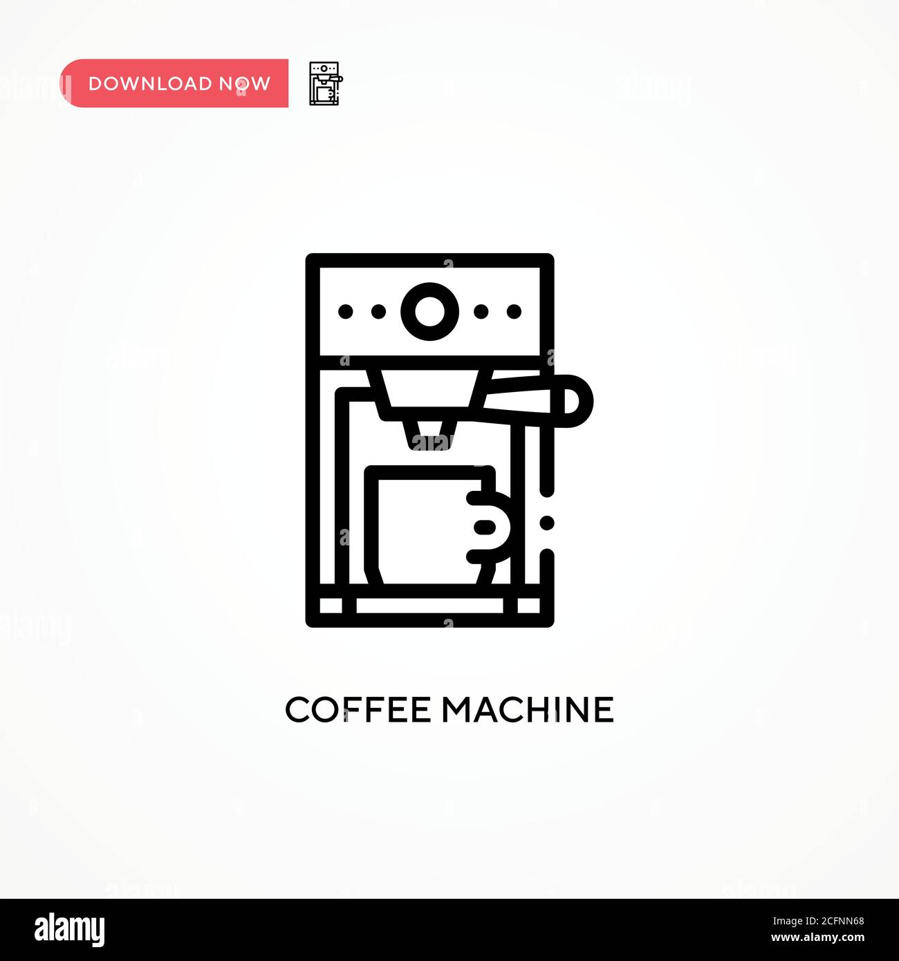Coffee machine vector icon. Modern, simple flat vector illustration for ...