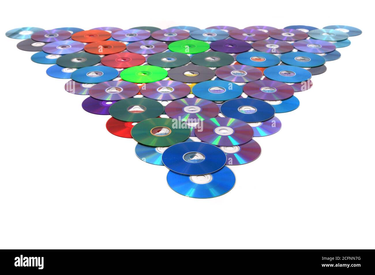 CD and DVD background isolated on the white Stock Photo - Alamy