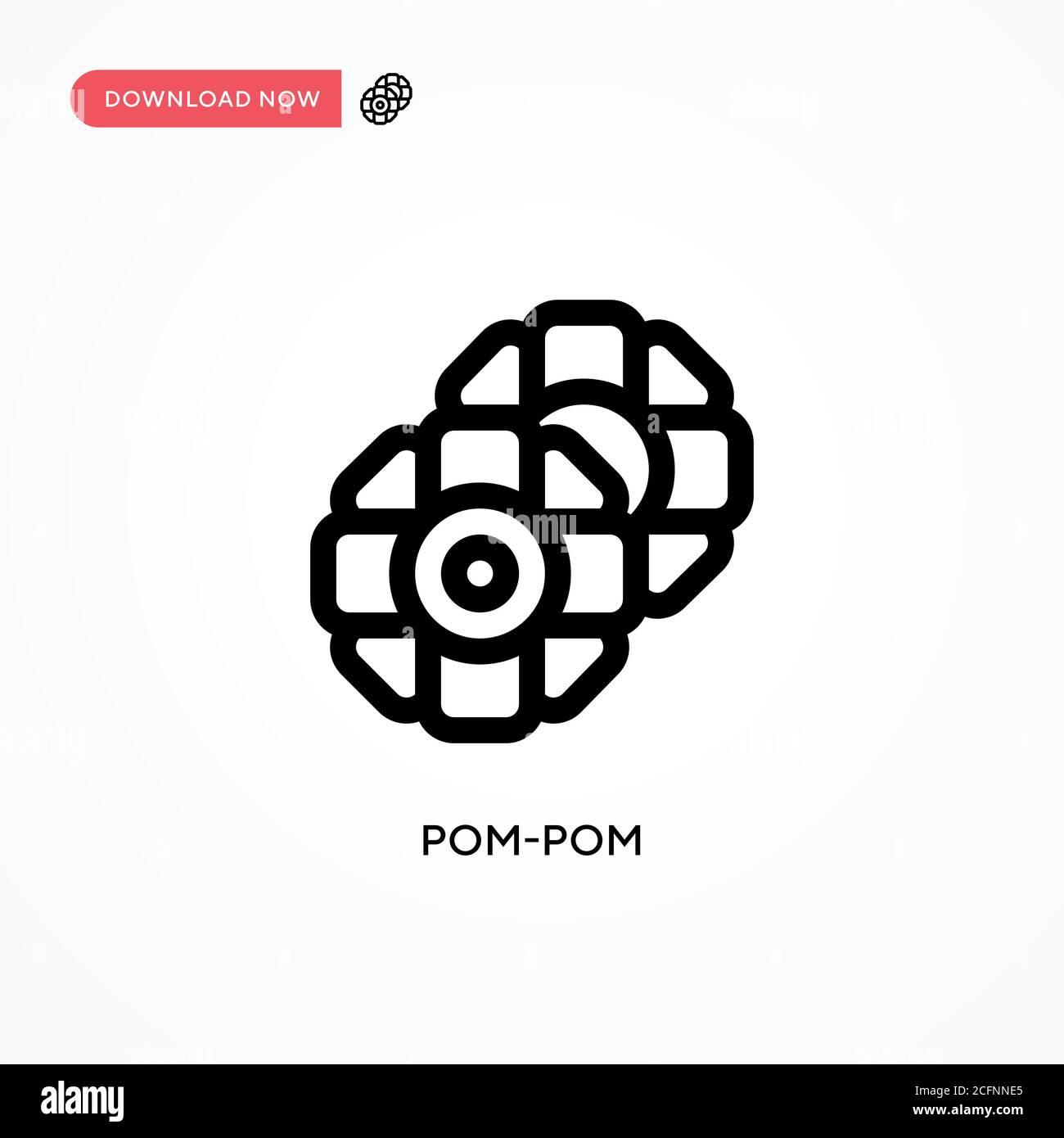 Wool pon pon Stock Vector Images - Alamy