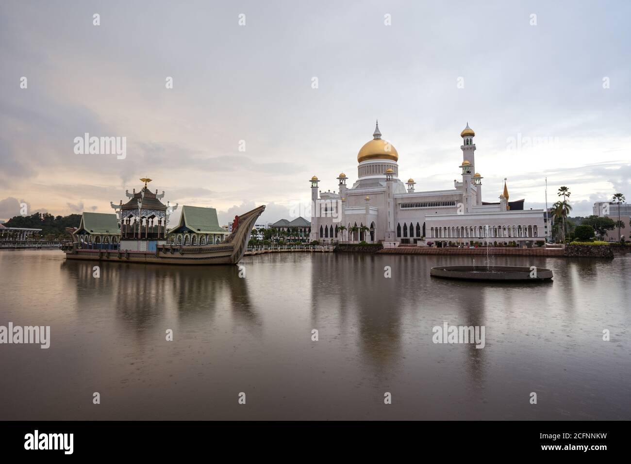 Bandar Seri Begawan / Brunei - January 16, 2019: beautiful panorama ...