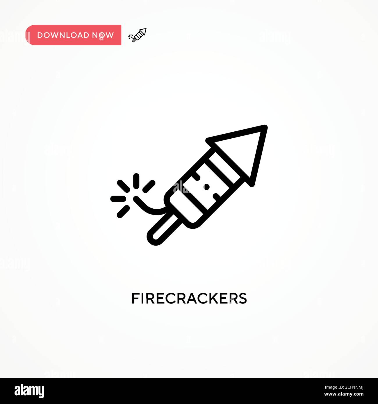 Firecrackers vector icon. Modern, simple flat vector illustration for ...