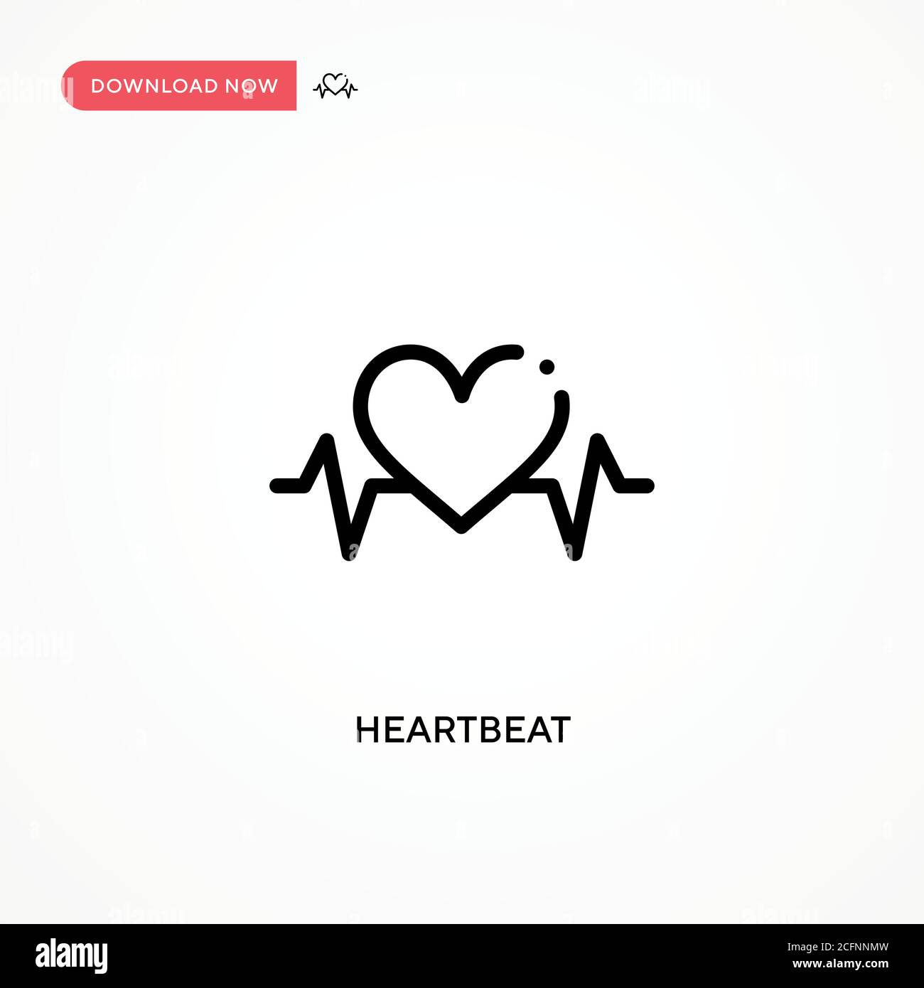 Heartbeat vector icon. Modern, simple flat vector illustration for web ...