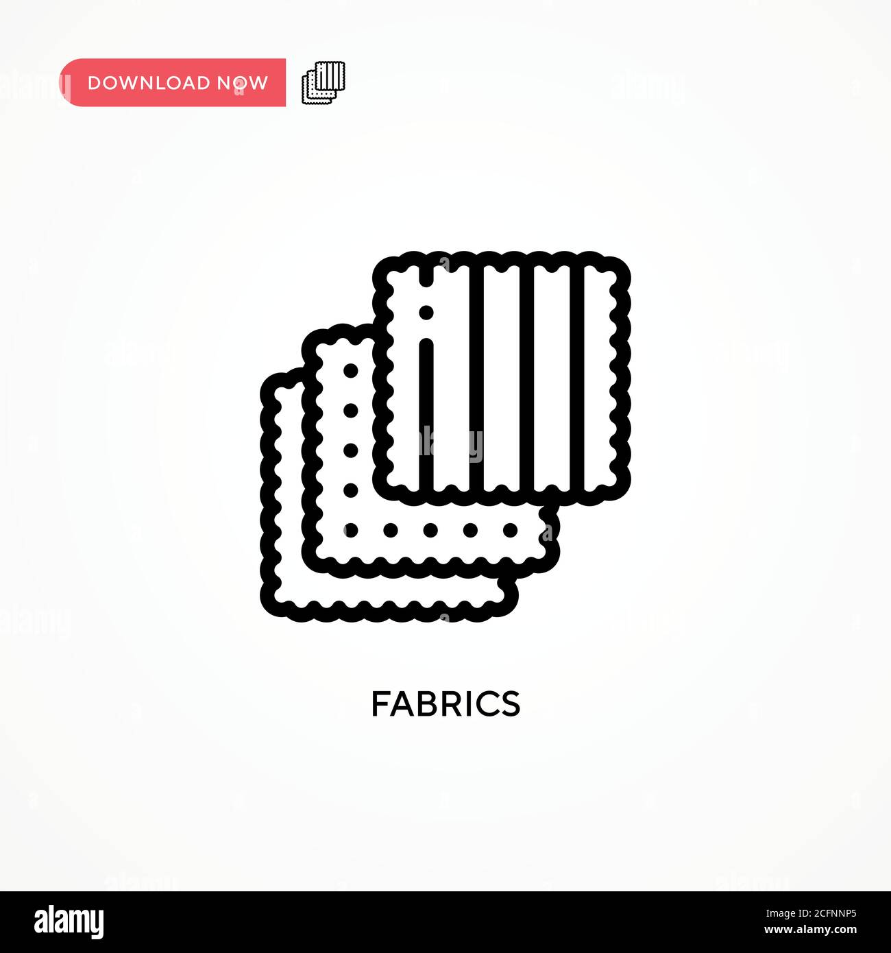 Fabrics vector icon. Modern, simple flat vector illustration for web ...