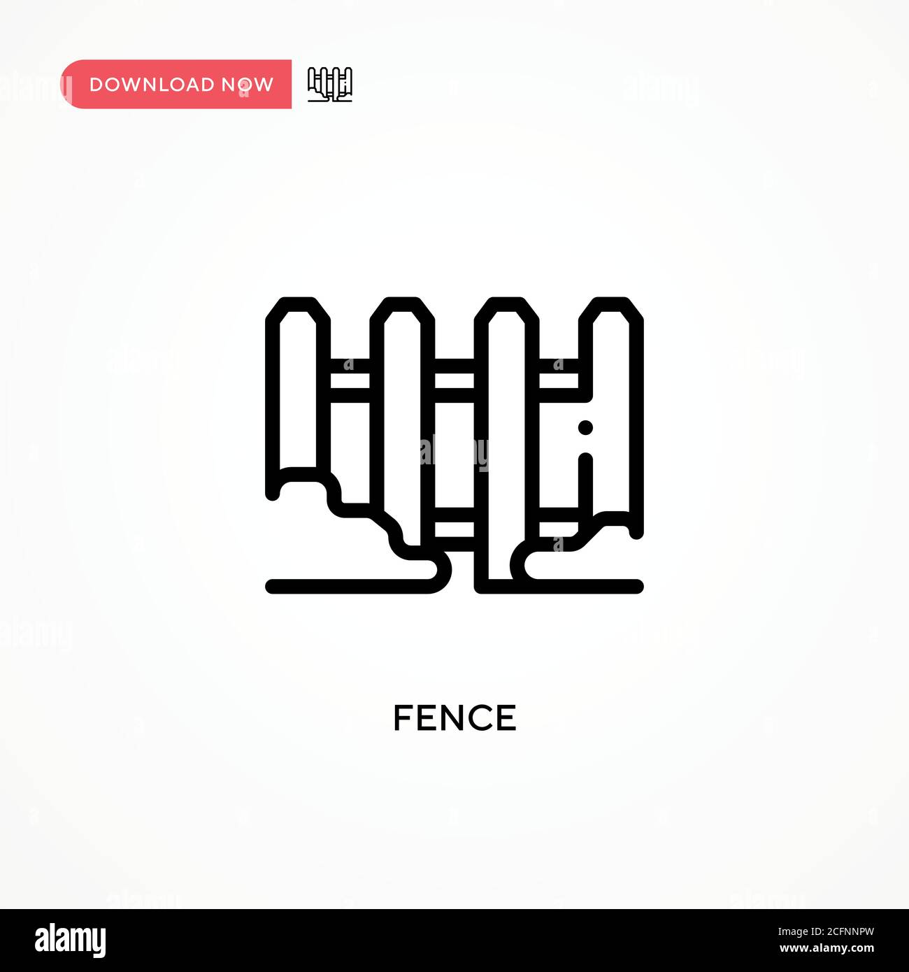 Fence vector icon. Modern, simple flat vector illustration for web site ...