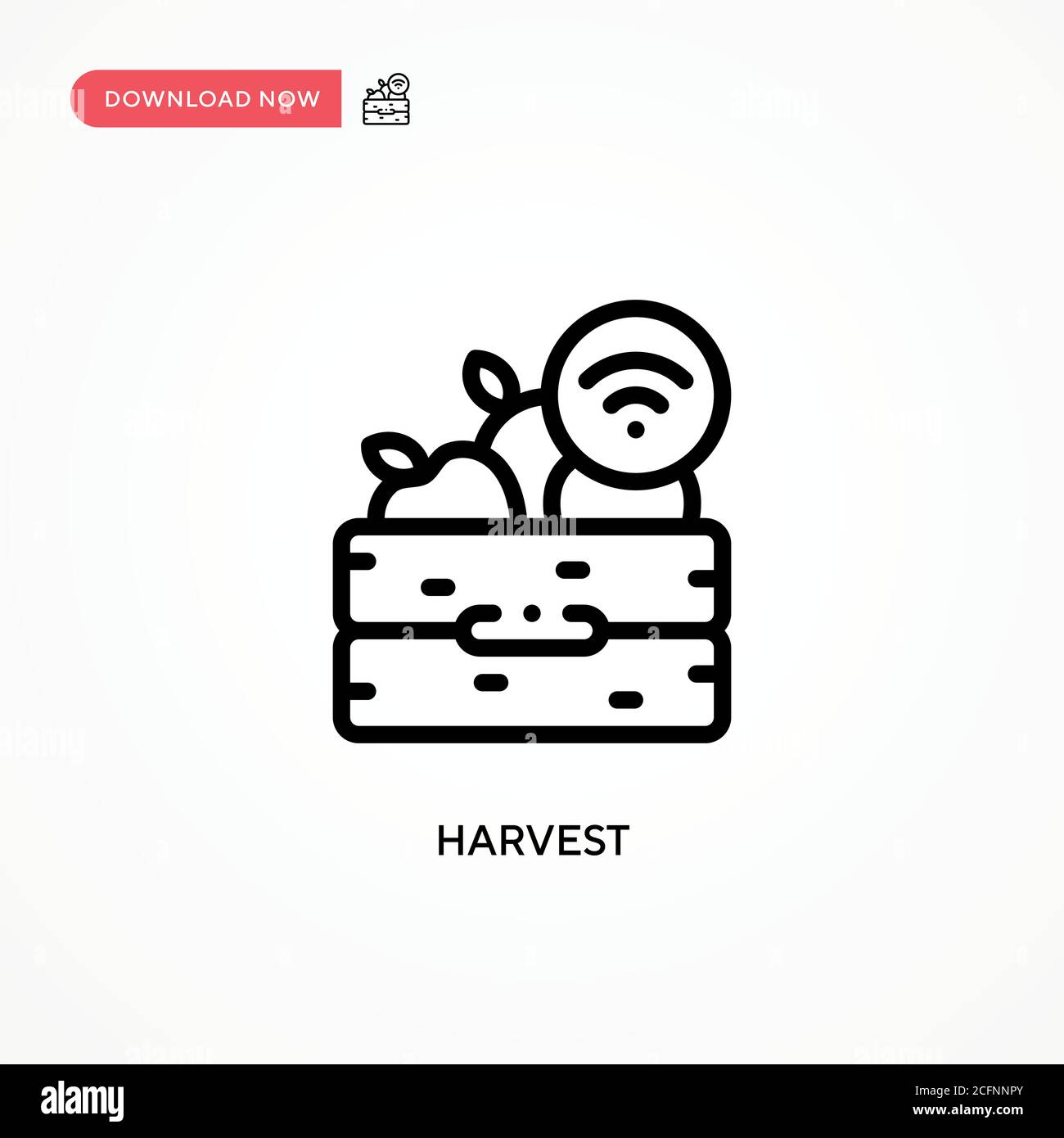 Harvest vector icon. Modern, simple flat vector illustration for web ...
