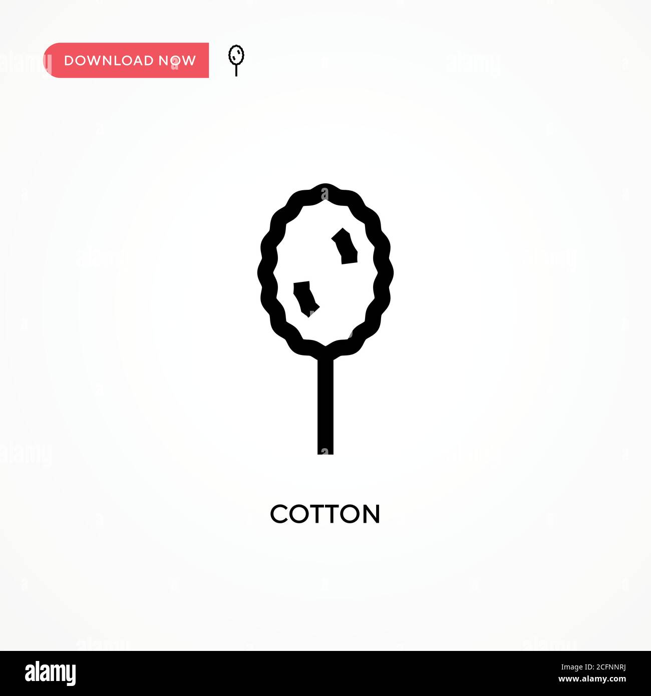 Cotton vector icon. Modern, simple flat vector illustration for web ...