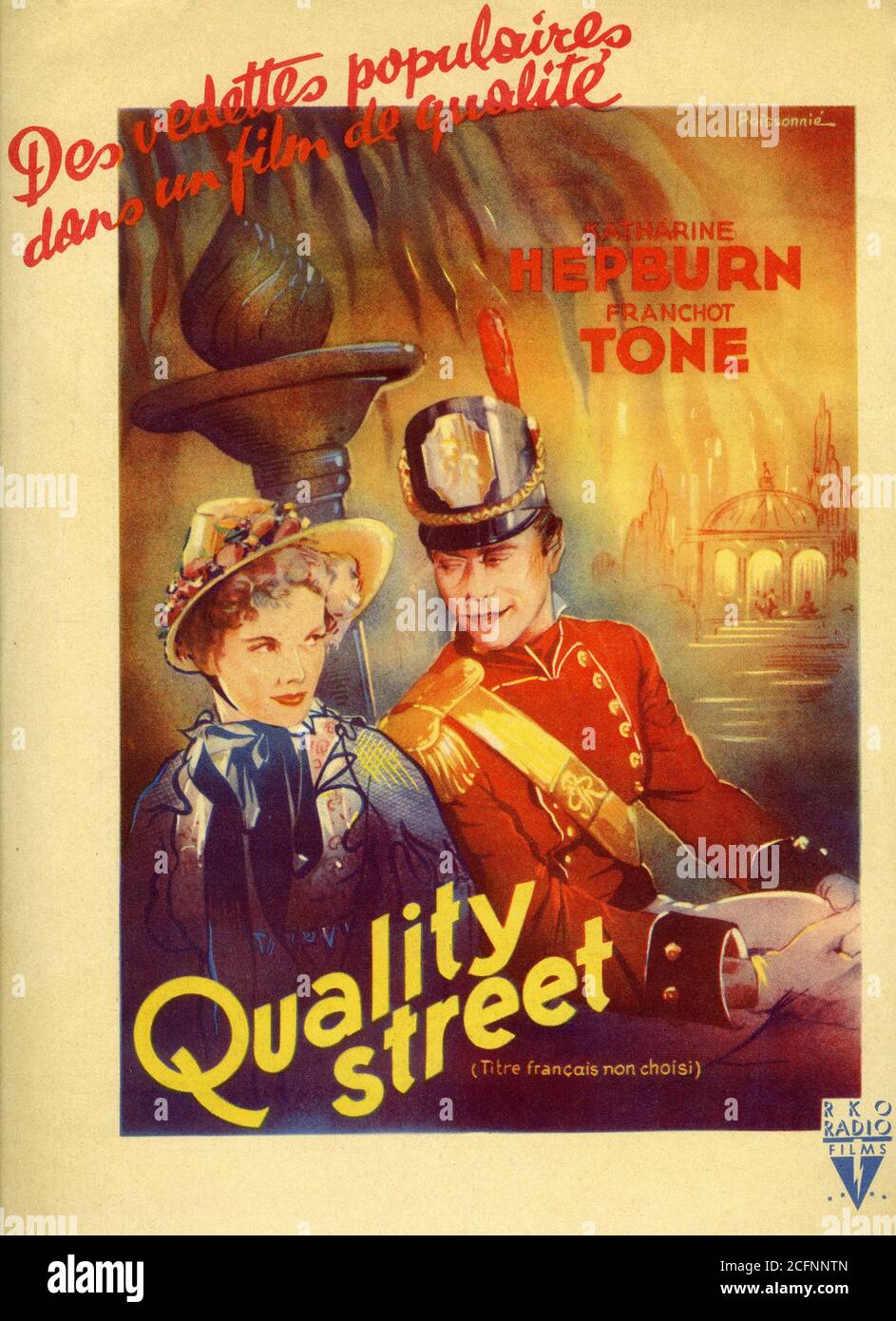 KATHARINE HEPBURN and FRANCHOT TONE in QUALITY STREET 1937 director ...