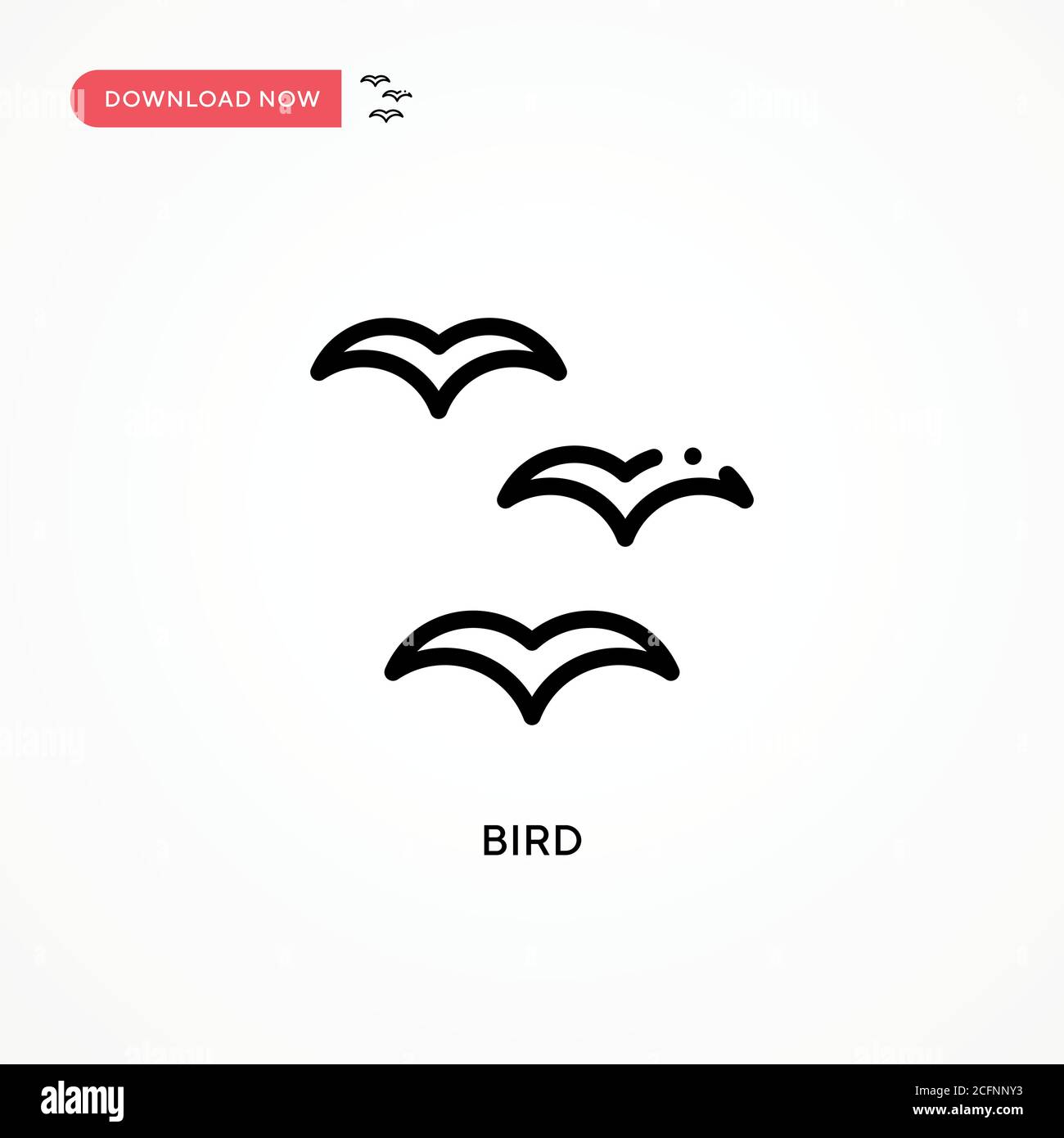Bird vector icon. Modern, simple flat vector illustration for web site ...