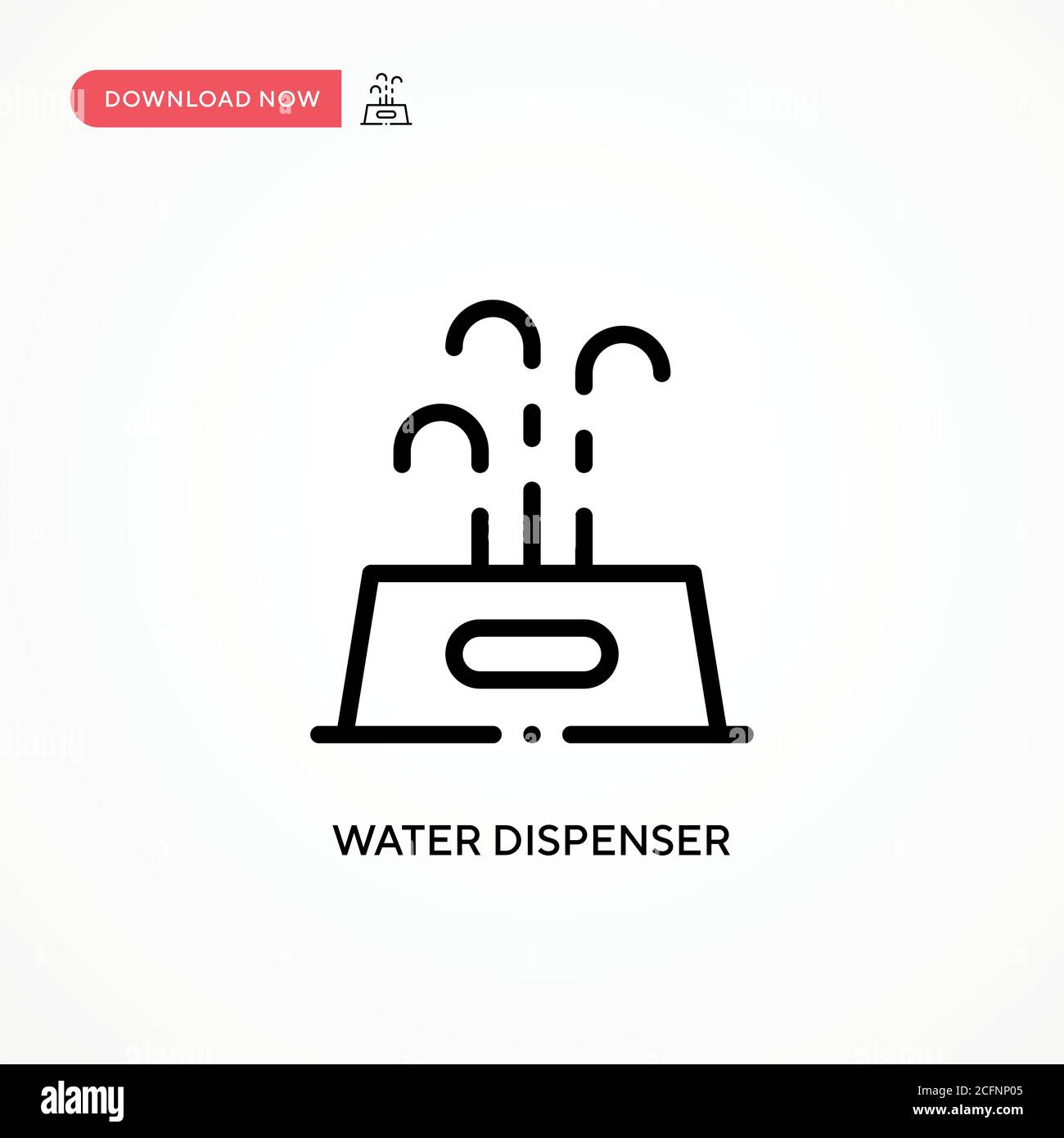 Water dispenser vector icon. Modern, simple flat vector illustration ...