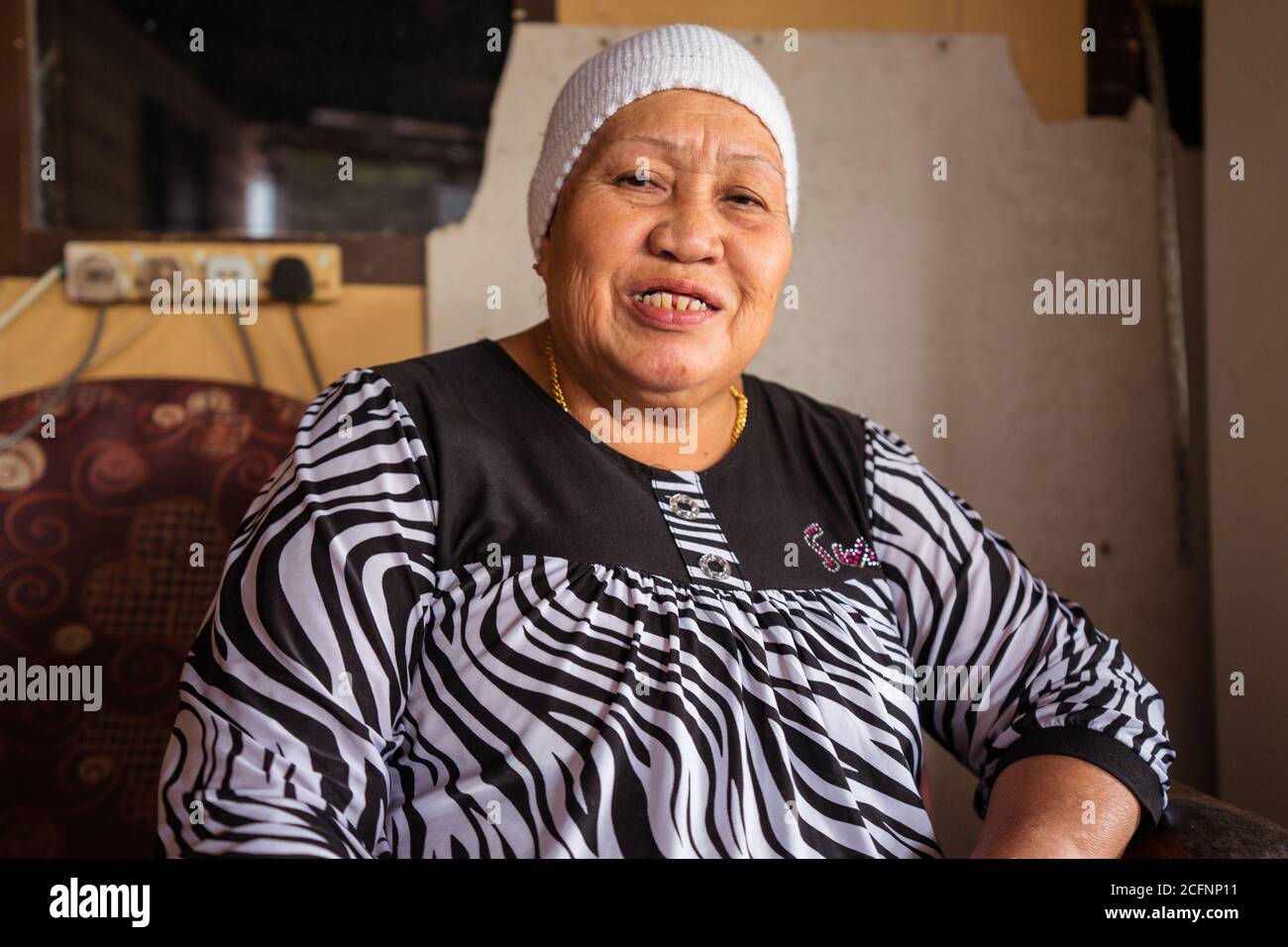 Bandar Seri Begawan / Brunei - January 16, 2019: portrait of old Muslim ...