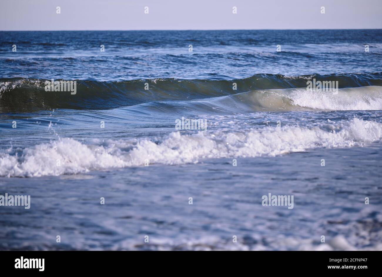 Rough water and waves in Atlantic Ocean. Florida, USA Stock Photo - Alamy