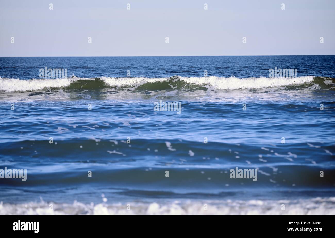 Rough water and waves in Atlantic Ocean. Florida, USA Stock Photo - Alamy