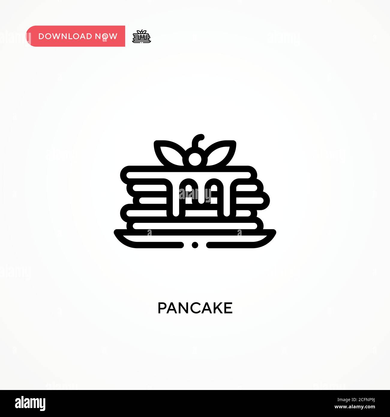 Pancake vector icon. Modern, simple flat vector illustration for web ...