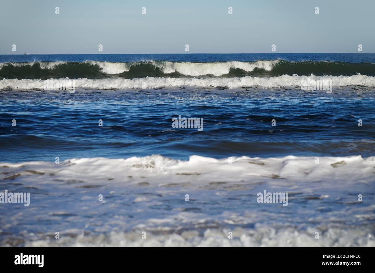 Rough water and waves in Atlantic Ocean. Florida, USA Stock Photo - Alamy