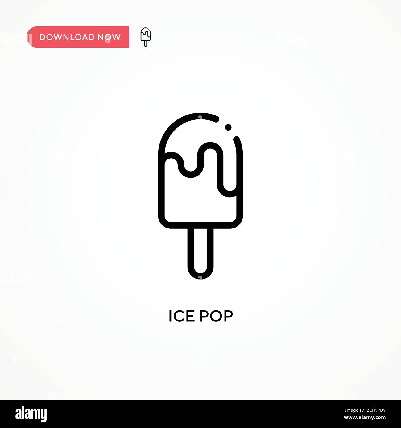 Ice pop vector icon. Modern, simple flat vector illustration for web ...