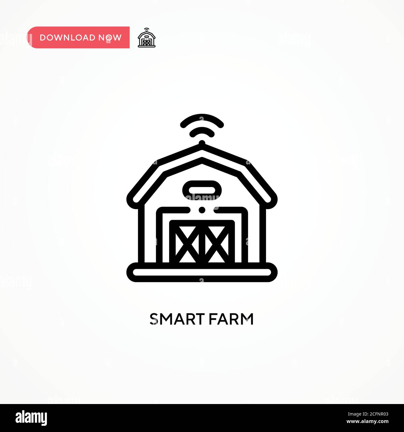 Smart farm vector icon. Modern, simple flat vector illustration for web ...