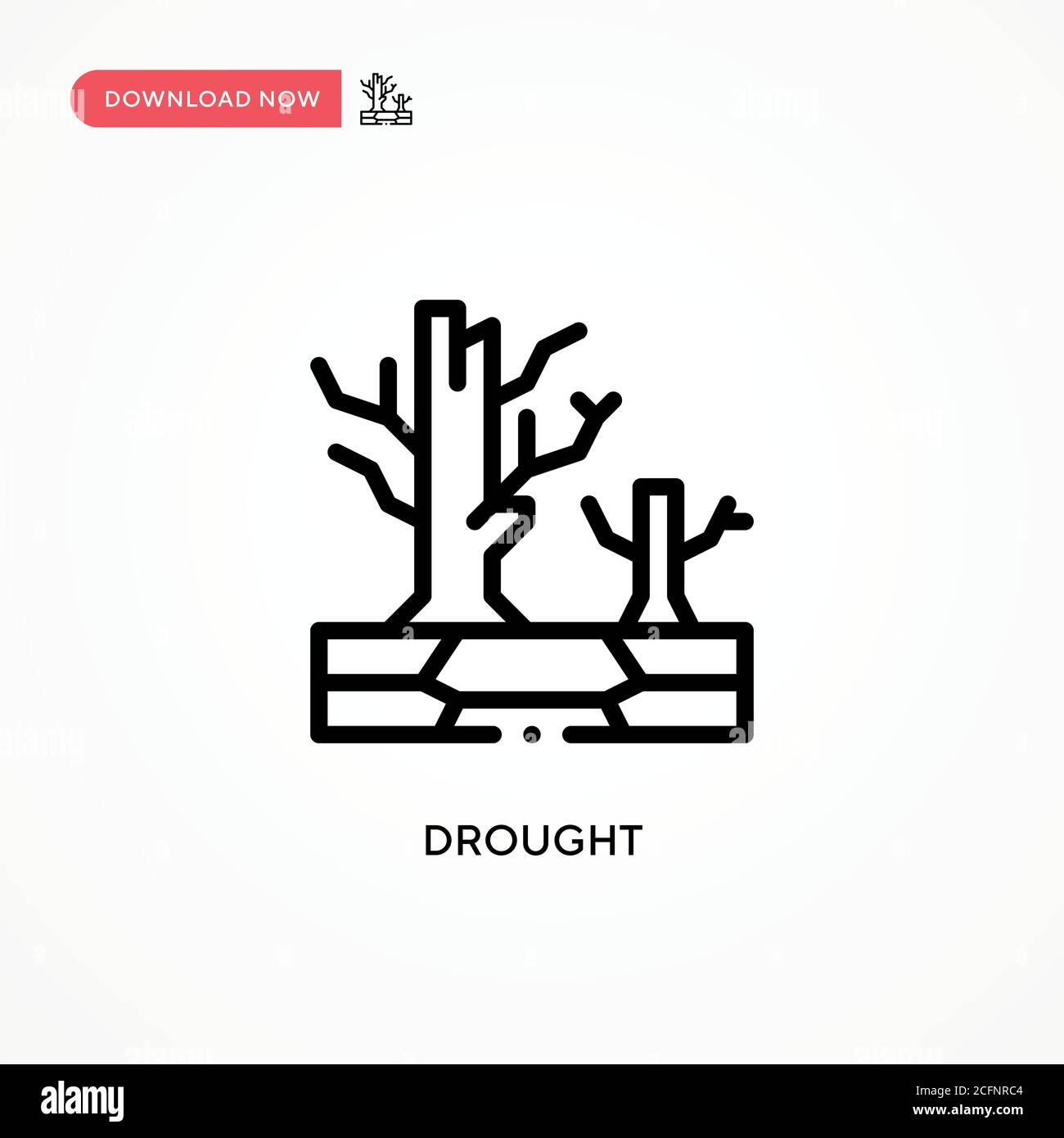 Drought vector icon. Modern, simple flat vector illustration for web site or mobile app Stock ...