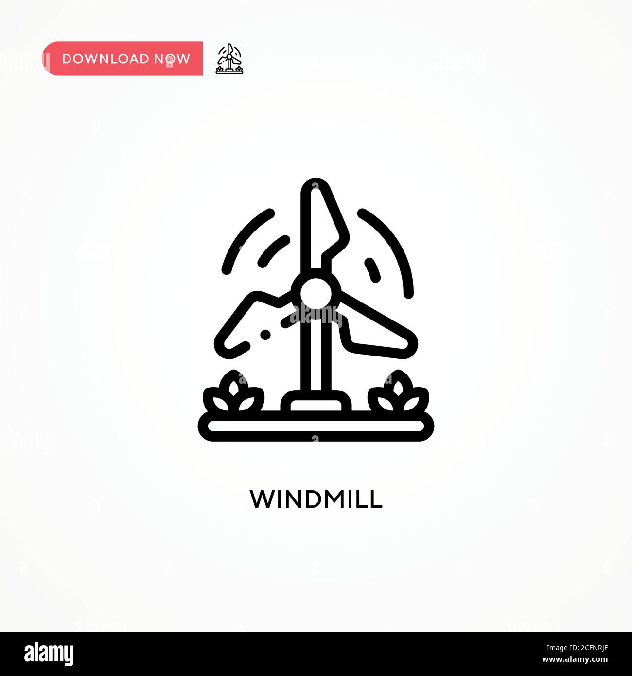 Offshore wind turbine vector vectors Cut Out Stock Images & Pictures ...
