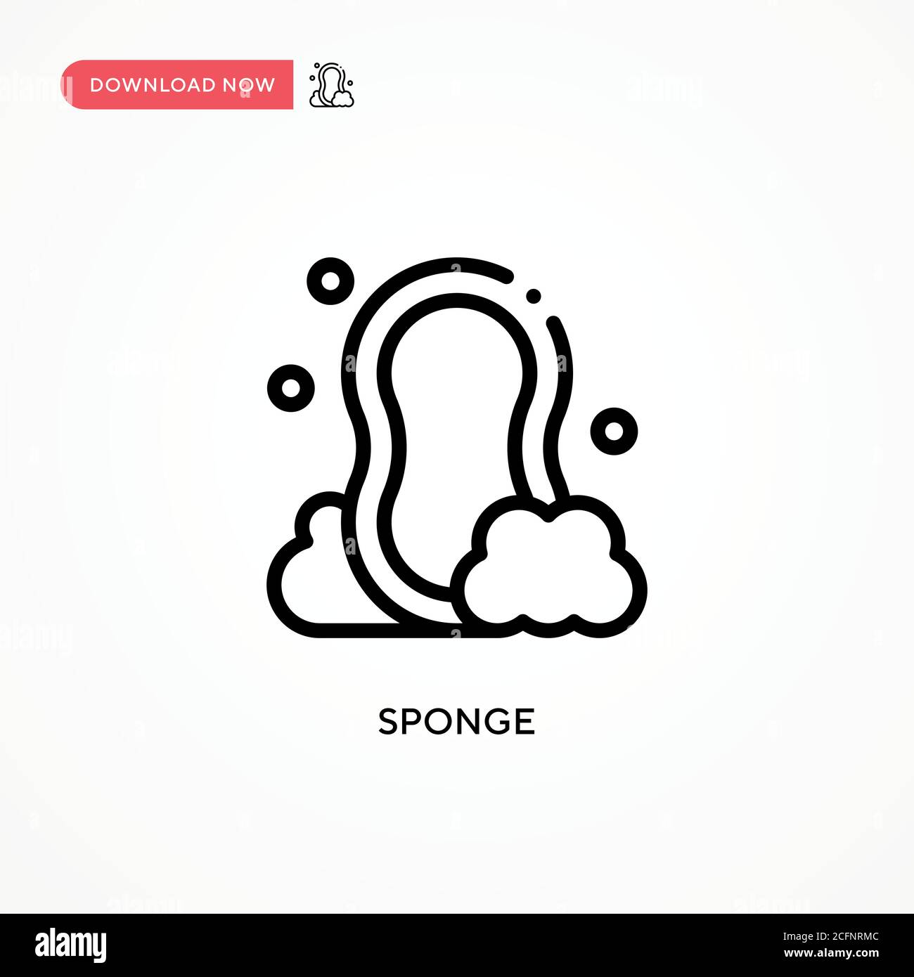 Sponge vector icon. Modern, simple flat vector illustration for web ...