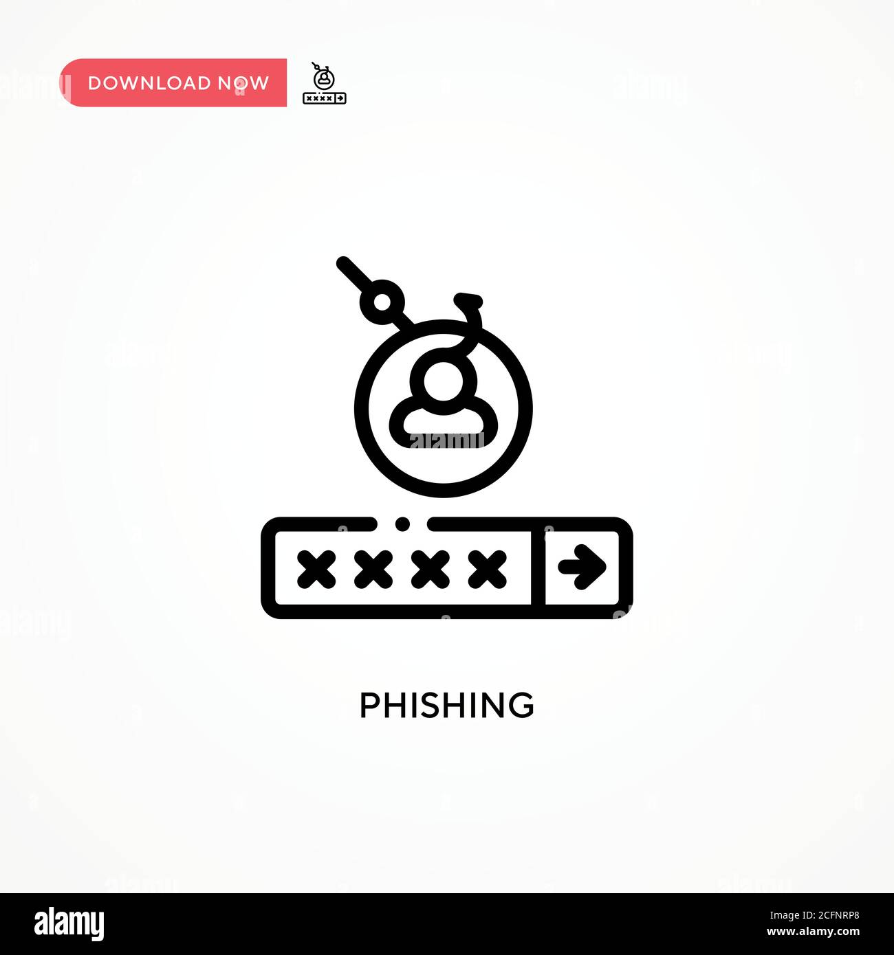 Phishing vector icon. Modern, simple flat vector illustration for web ...