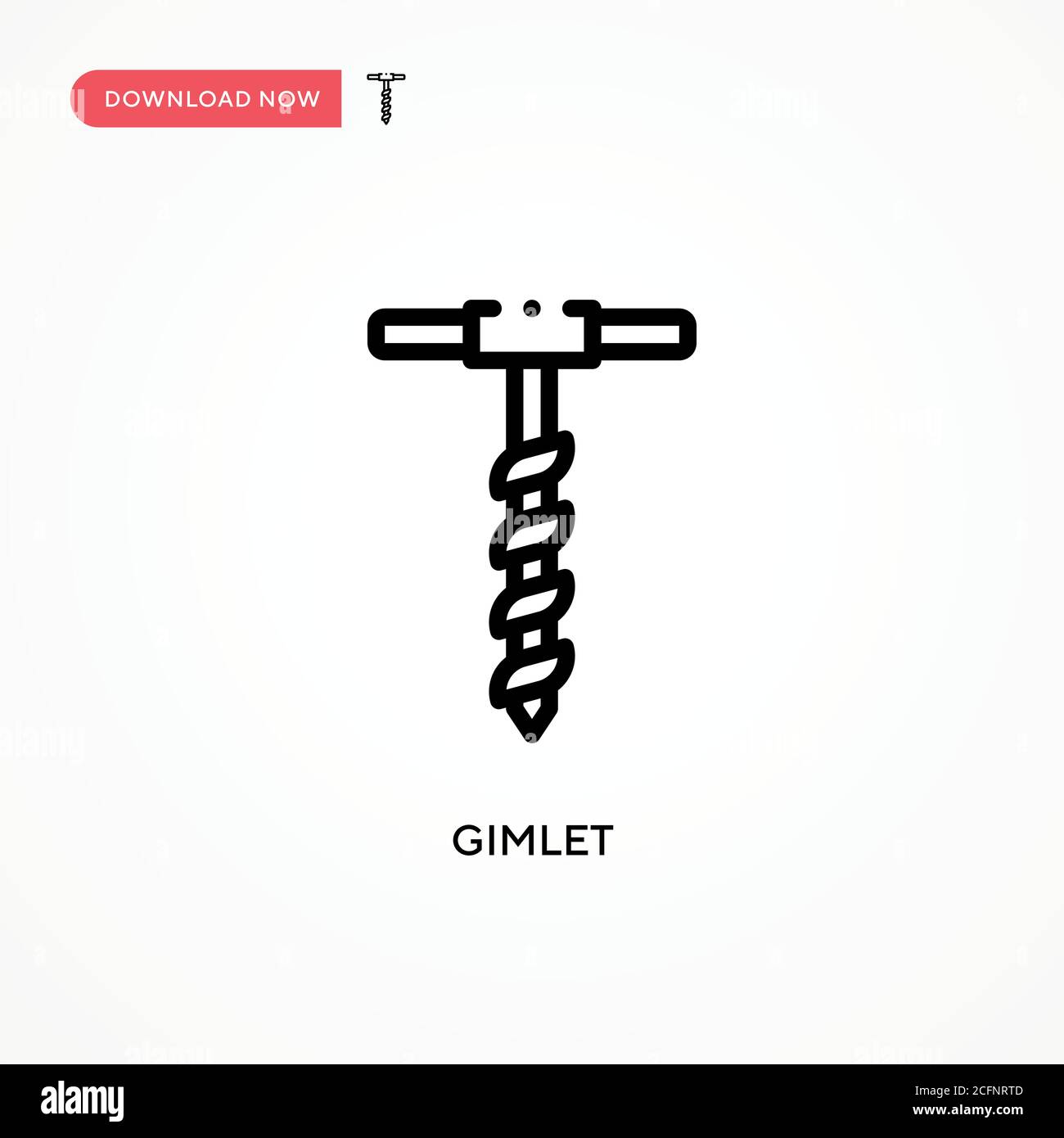 Gimlet vector icon. Modern, simple flat vector illustration for web ...