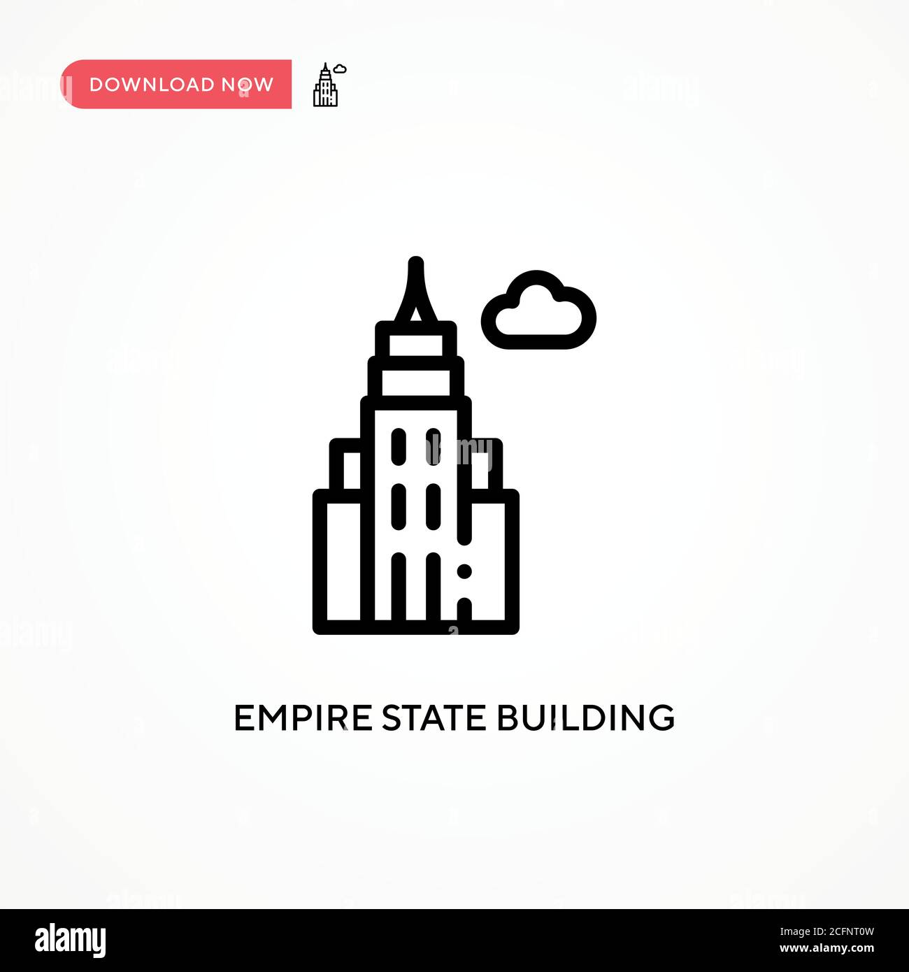 The empire state building construction Stock Vector Images - Alamy