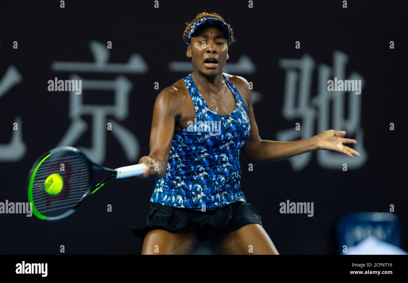 Venus Williams of the United States in action during her second-round ...