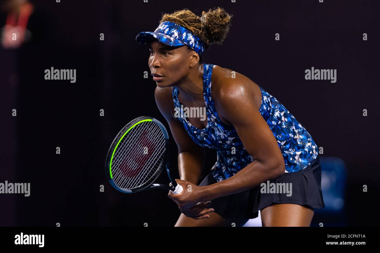 Venus Williams of the United States in action during her second-round ...