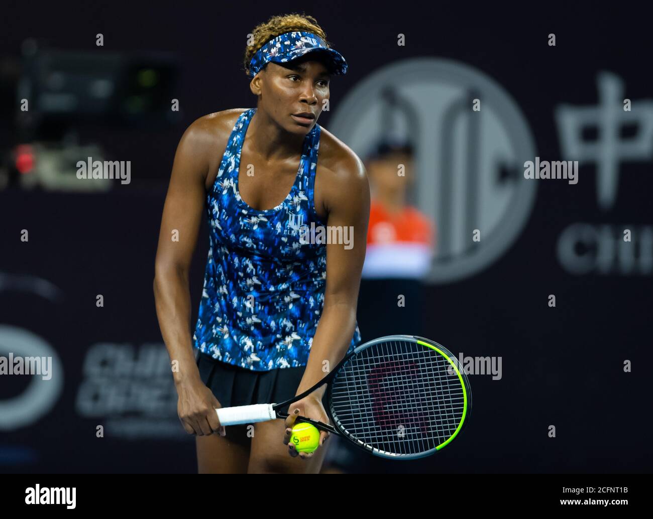 Venus Williams of the United States in action during her second-round ...