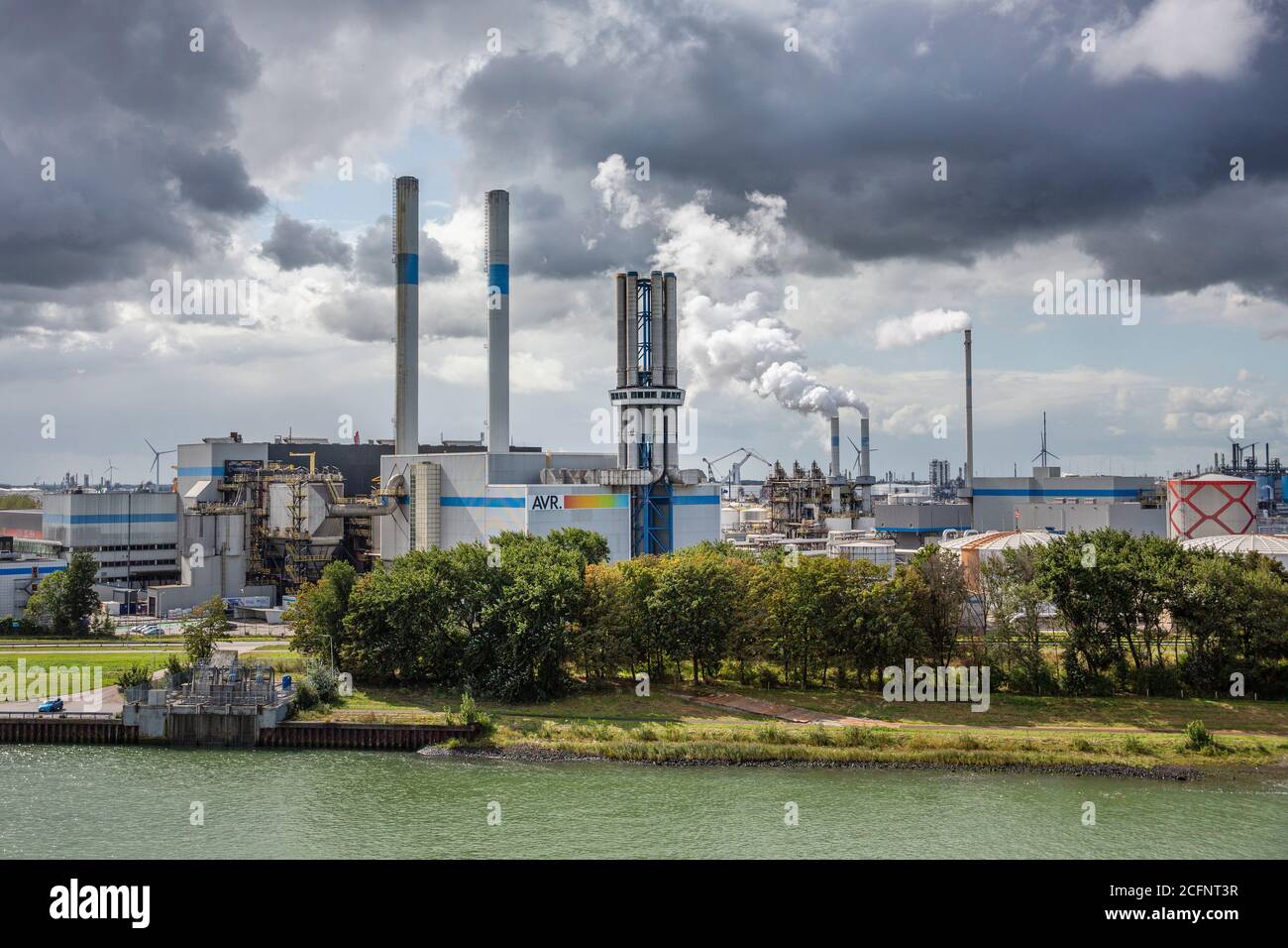 The Netherlands, Rotterdam, Botlek, Port of Rotterdam. AVR (Afval ...