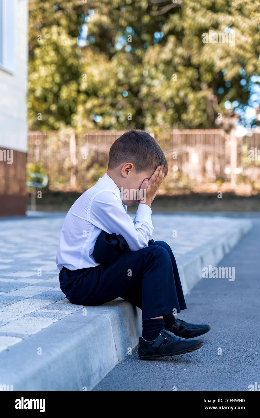 Crying High School Students