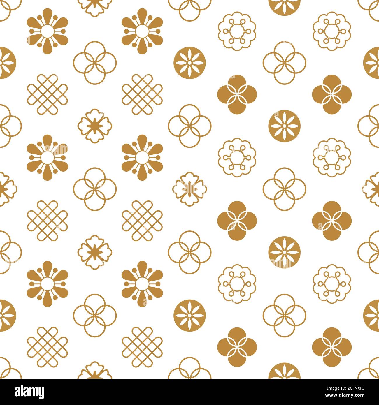 Traditional chinese vector seamless patterns for new year greeting card ...