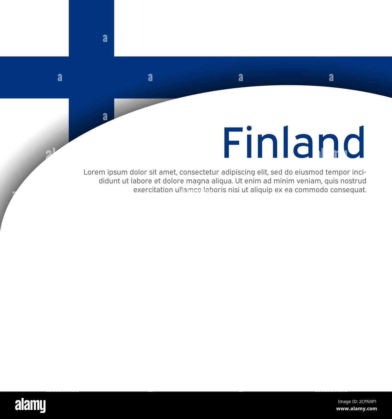 Finland flag background. Finland flag on white background. National ...
