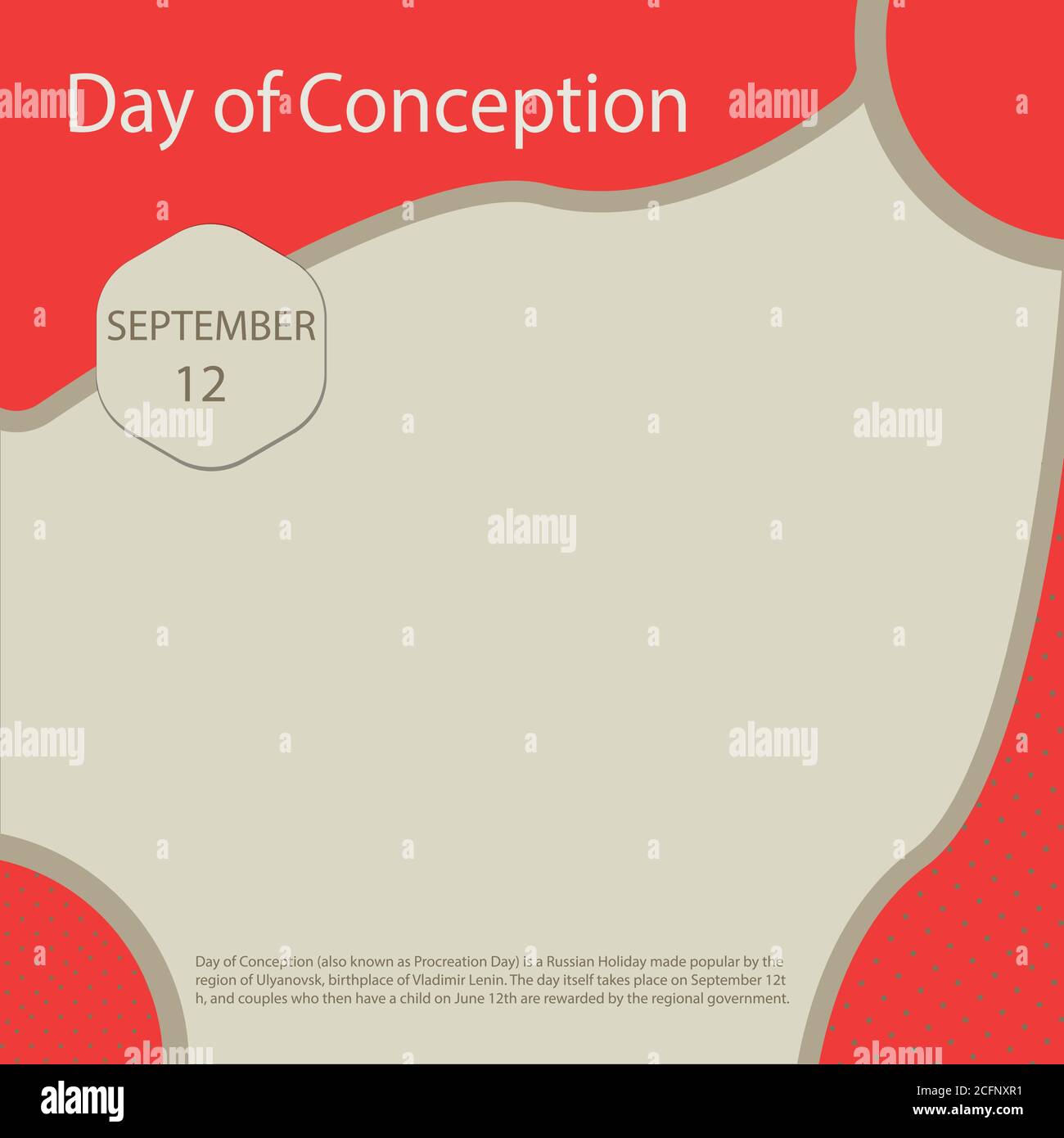 Day of Conception (also known as Procreation Day) is a Russian Holiday ...