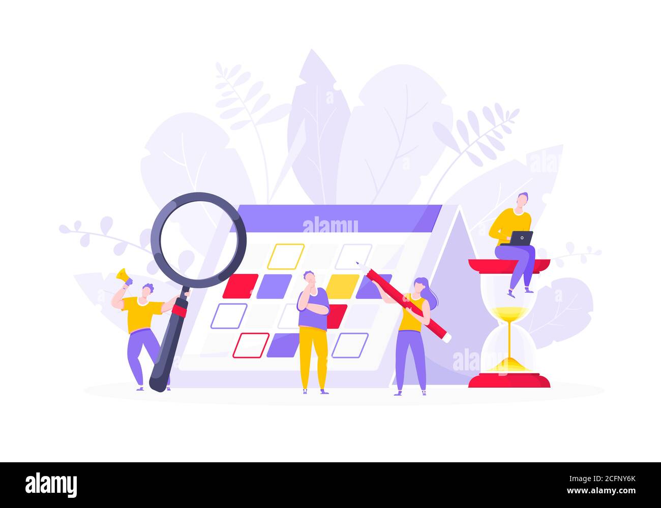 Calendar planning schedule business concept vector illustration Stock ...