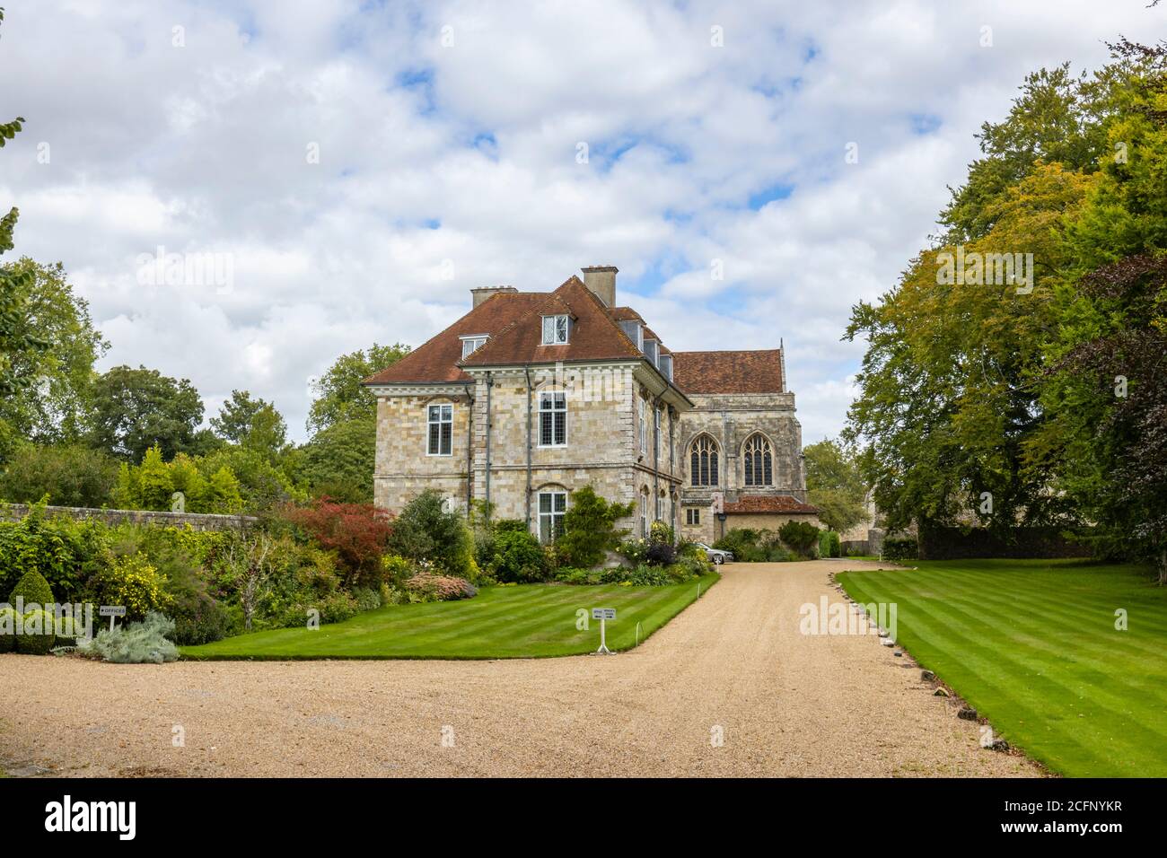 Wolvesey Palace, seat and residence of the Bishop of Winchester, in The ...