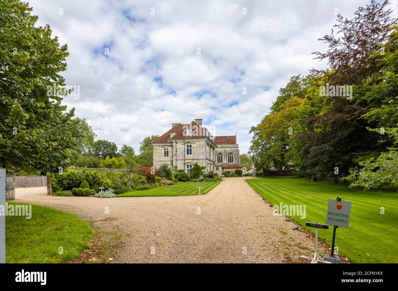 Wolvesey Palace, seat and residence of the Bishop of Winchester, in The ...