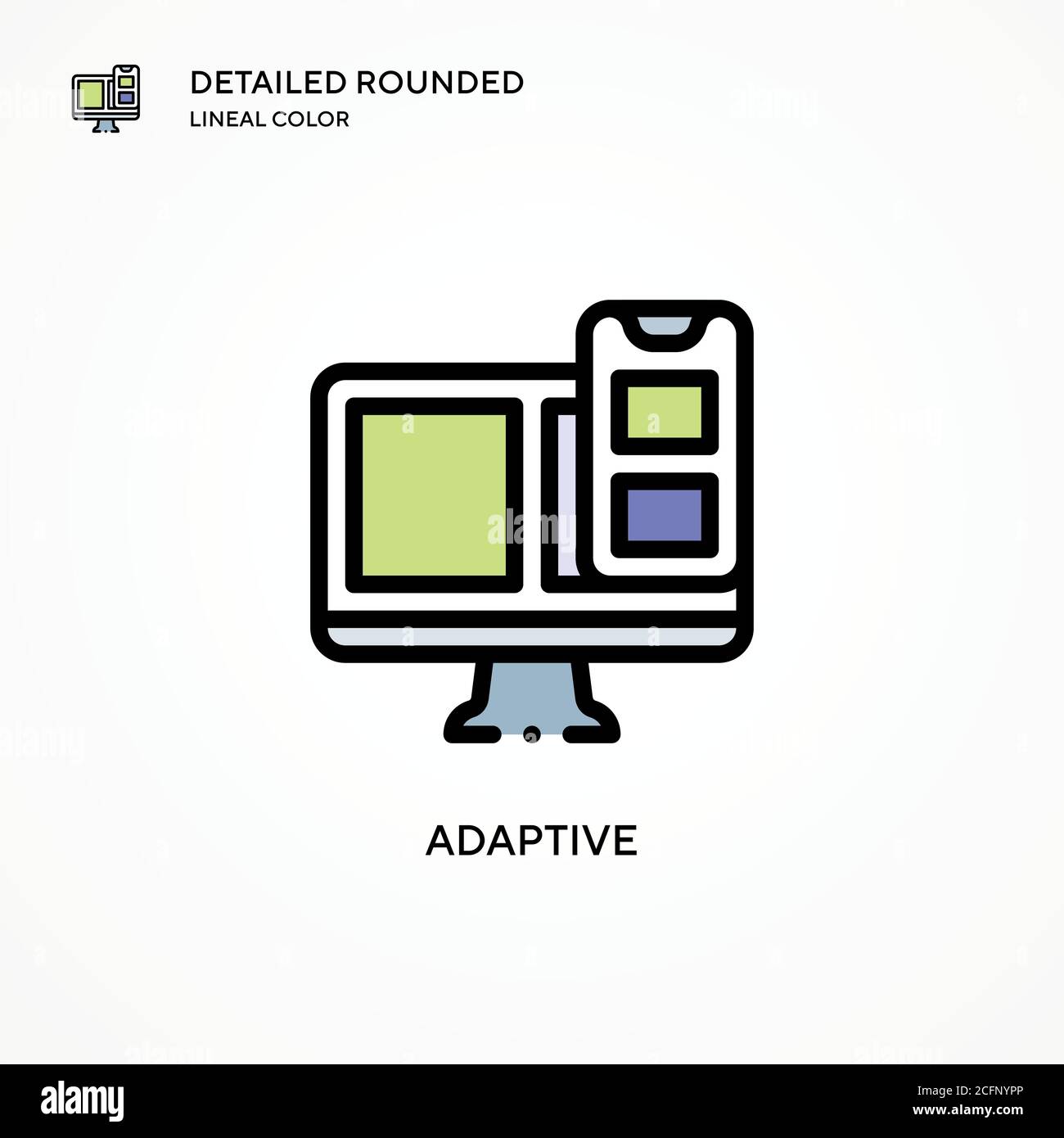 Adaptive vector icon. Modern vector illustration concepts. Easy to edit ...