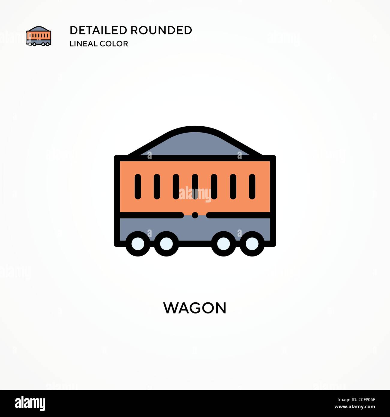 Wagon vector icon. Modern vector illustration concepts. Easy to edit ...