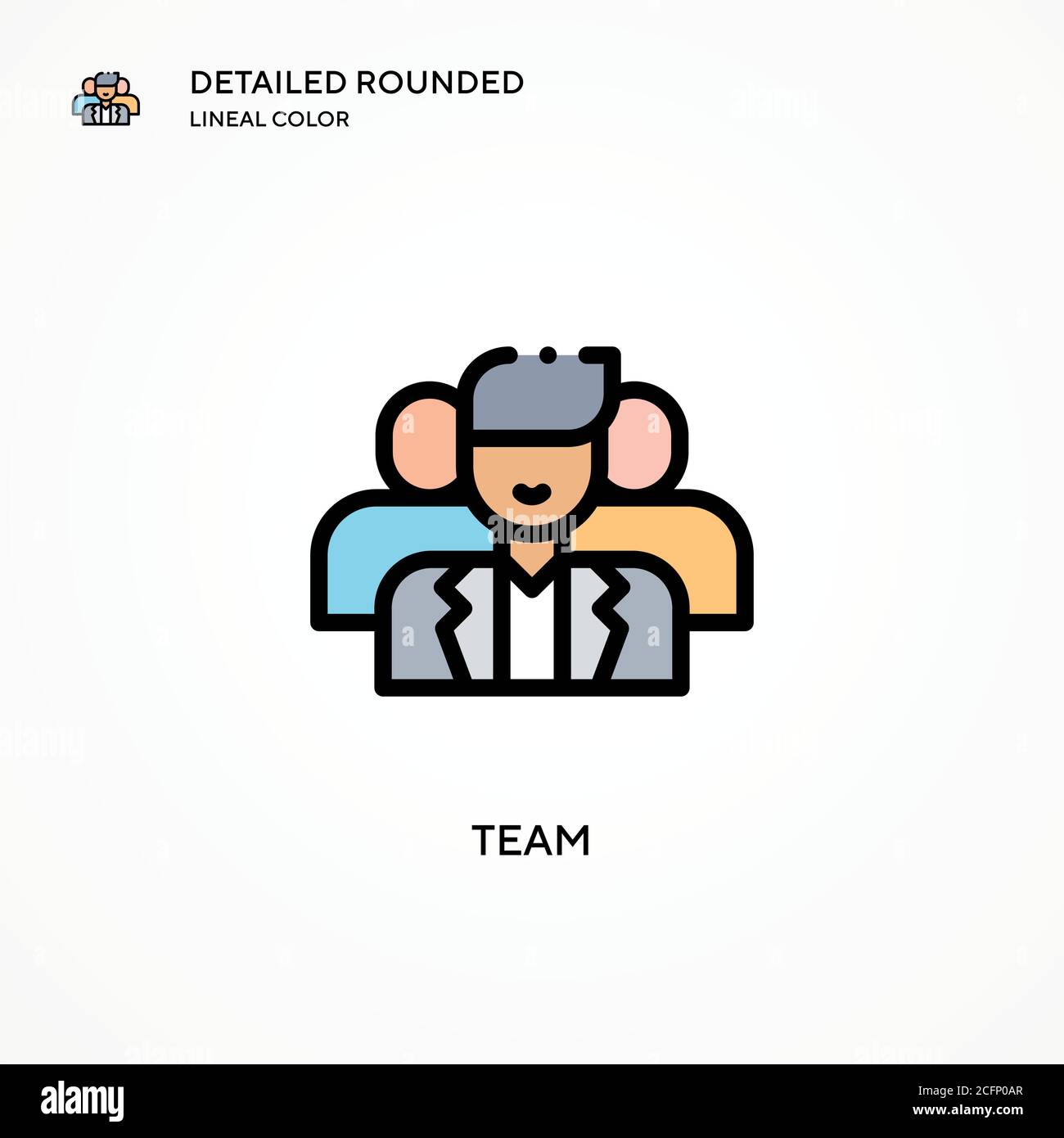 Team vector icon. Modern vector illustration concepts. Easy to edit and ...