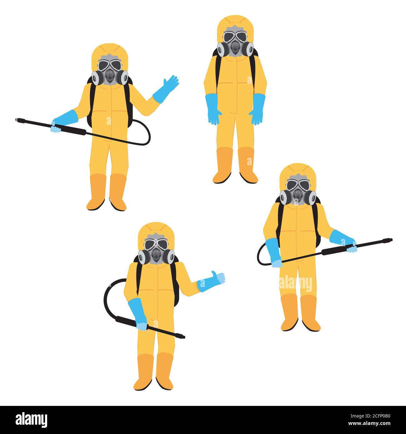 Medical yellow suit Stock Vector Images - Alamy